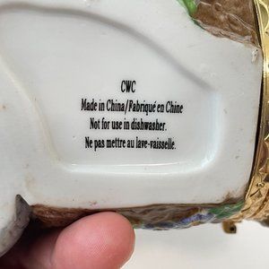 CWC | Holiday | Cwc Porcelain Box Easter Bunnies Tree Stump Hinged ...